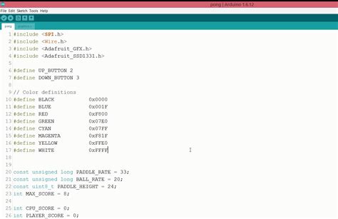 Arduino Pong Game Oled Display Structables