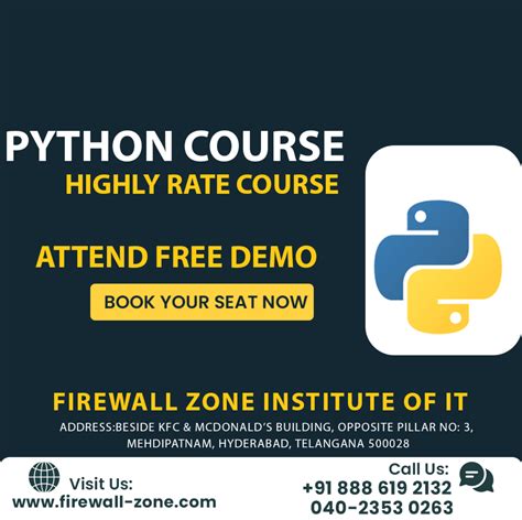 Python Training Institute In Hyderabad Telangana Firewall Zone Institute Of It
