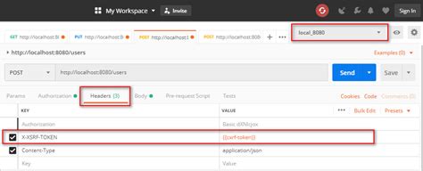 在集成 Spring Security 的环境中，使用 Postman 测试 Restful 接口如何发送 Crsf Token