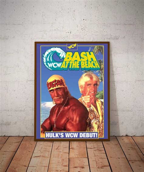 WCW Bash At The Beach Hulk Hogan Ric Flair A Etsy