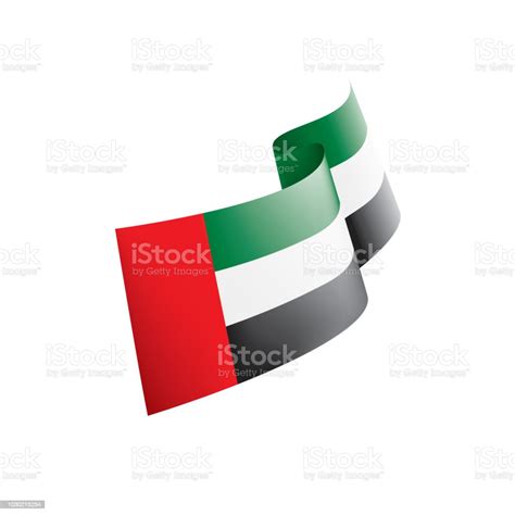 아랍 에미리트 연방 플래그 흰색 배경 벡터 일러스트 레이 션 0명에 대한 스톡 벡터 아트 및 기타 이미지 0명 3차원 형태 국기 Istock
