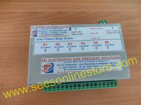 Gsm Based 6 Relay Control Board Gsm Based 6 Relay Control