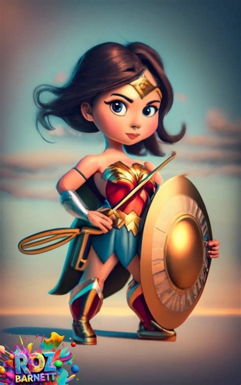 Chibi Cute Marvel Wonderwoman 4k Wallpaper Artofit