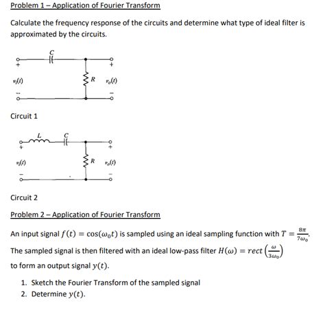 Solved Calculate The Frequency Response Of The Circuits And Chegg