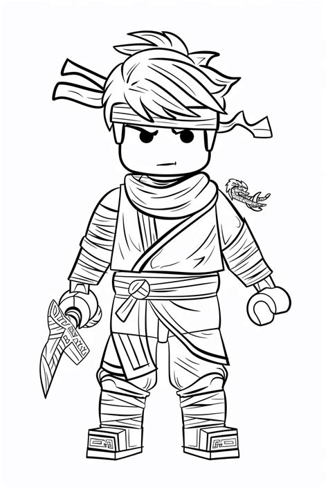Cole Ninjago Coloring Pages Coloringdraft Com
