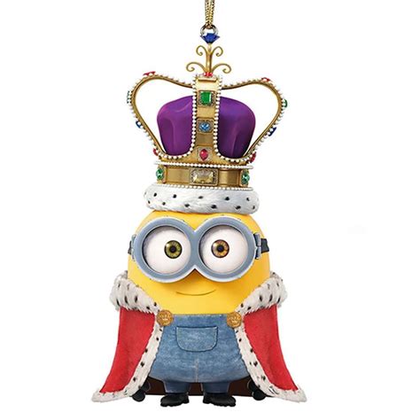 Despicable Me King Bob Minion Christmas Holiday Ornament 2 25 Inches Kunst