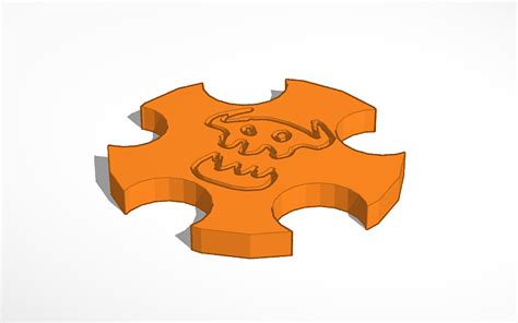 3d Design Neel G Medallion Toothless Tail Fin Logo Tinkercad