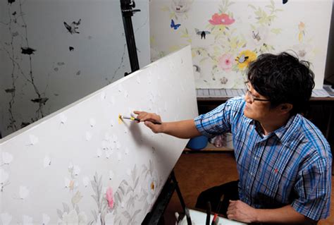 들풀 작가 김태화 작품은 작가가 살아온 삶 위에서 완성된다