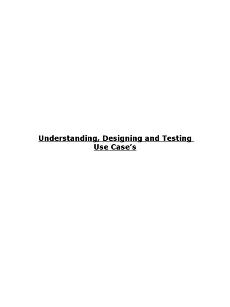 Designing Test Cases Based On Use Cases And Sequence Diagram