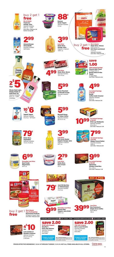 Stater Bros Weekly Ad Dec 04 Dec 10 2019