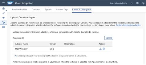 Custom Adapter Camel 3 Upgrade Process Sap Cloud Sap Community