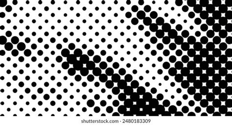 Halftone Dot Seamless Border Pattern Fade Stock Vector Royalty Free