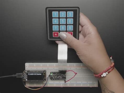 Arduino Adafruit Tca Keypad Matrix And Gpio Expander Breakout