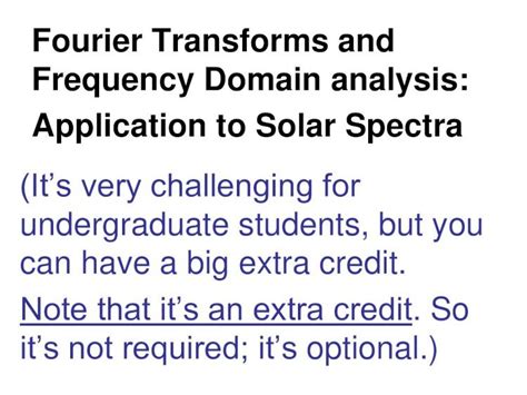 PDF Fourier Transforms And Frequency Domain Analysis Astrolab Files AST326 2017 Fourier