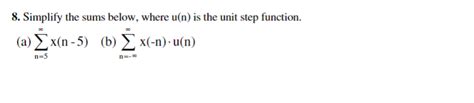 solved 7 find closed form expressions for the sums below