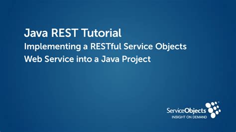 Video And Tutorials Java REST Tutorial