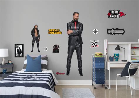 Seth Rollins Realbig Collection Official Wwe Reusable Vinyl Wall Fathead
