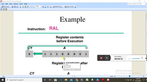 Rotate Instructions Of 8085 Youtube