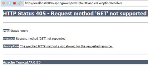 Springmvc之异常处理defaulthandlerexceptionresolver 西西嘛呦 博客园