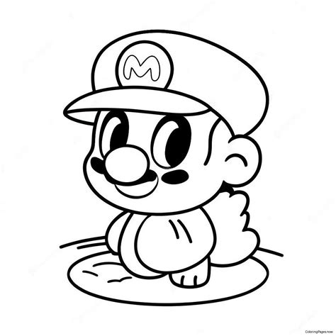 Cappy Mario Odyssey Coloring Page 24311 19521