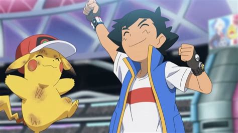 Series Pokémon Avontuur Ash Ketchum En Pikachu Nadert Einde