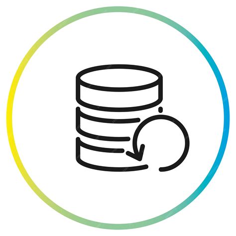 Premium Vector Database Backup Icon Vector