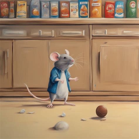 Premium Photo Mouse Playing With Ball In Tuck Shop