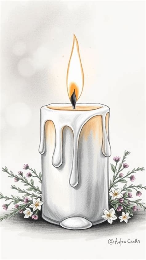 Realistic Candle Drawing 53 451 Candle Sketch Royalty Free Photos And