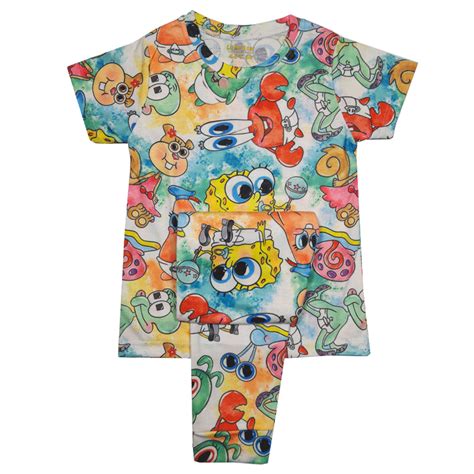 ست راحتی تیشرت و شلوار باب اسفنجی پوشاک کودک