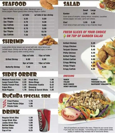 Menu At Ruchda Wings Restaurant Fairburn Campbellton Fairburn Rd