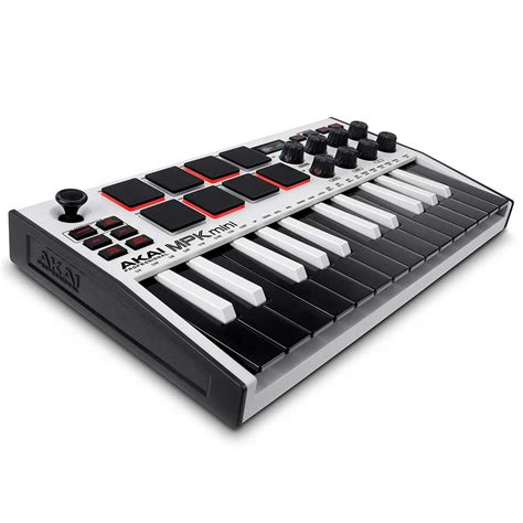 Akai MPK Mini Mk White MIDI Keyboard Key With MPC Pads
