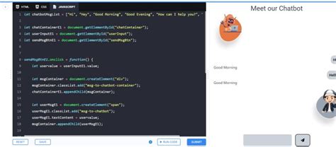 Souta Krishna On Linkedin Day4 Created A Meet Our Chatbot Using Html Css Javascript Nxtwave