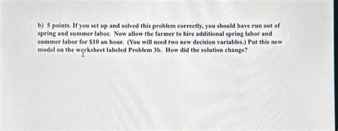 Solved B 5 Points If You Set Up And Solved This Problem