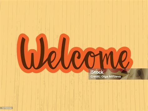 포스터 전단지 배너 인사말 카드 또는 엽서에 대 한 환영의 벡터 그림 0명에 대한 스톡 벡터 아트 및 기타 이미지 0명 가을 갈색 Istock