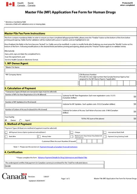 Health Canada Forms Pdf Templates Download Fill And Print For Free