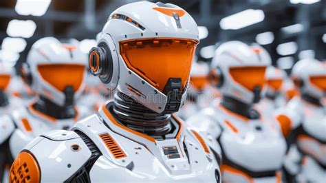 Robotic Exosuits Enhancing Worker Efficiency In Tech Stock Illustration Illustration Of