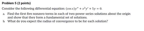Solved Problem 5 2 ﻿pointsconsider The Following