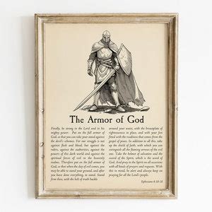 The Armor Of God Ephesians 6 10 18 Bible Verse Printable Scripture