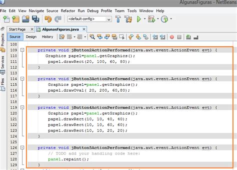 graficacion ejercicio netbeans 5 algunas figuras