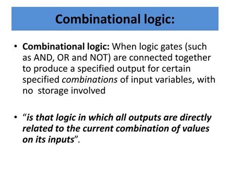 PPT Module Combinational And Sequential Logic Circuit PowerPoint Presentation ID