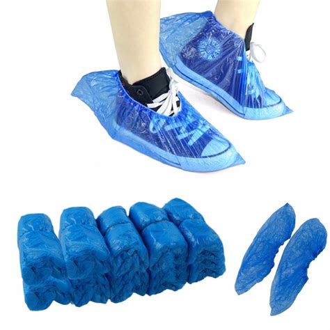 Disposable Shoe And Working Boot Covers Waterproof Durable Non Slip Resistant Polypropylene For