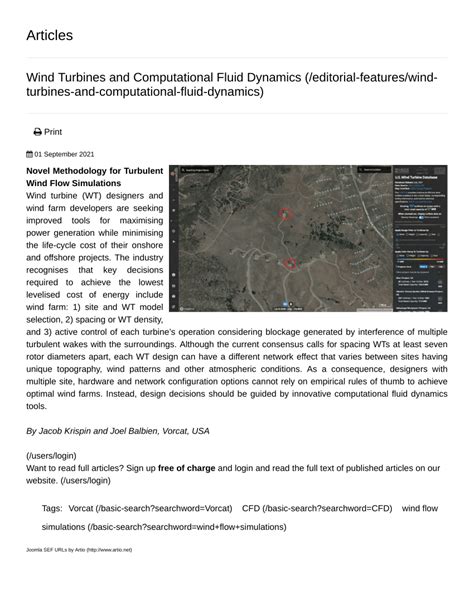Pdf Wind Turbines And Computational Fluid Dynamics