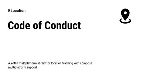 Code Of Conduct Klocation
