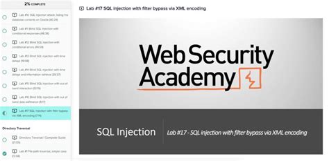 Rana Khalil On Linkedin Lab 17 In The Sql Injection Module Has Been