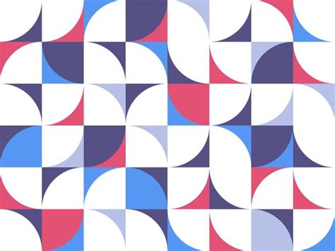 Premium Vector Abstract Vector Geometric Seamless Pattern Color Simple Geometric Elements