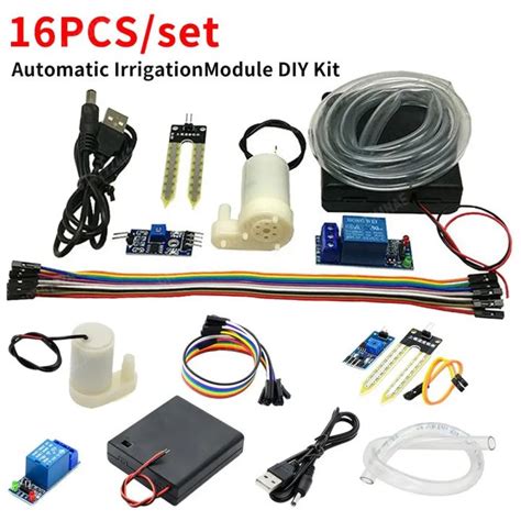 16pcsset Automatic Irrigation Module Diy Kit Automatic Watering Kit Soil Moisture Sensor Relay 16pcsset Automatic Irrigation Module Diy Kit Automatic Watering Kit Soil Moisture Sensor Relay