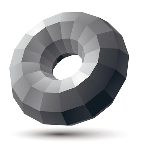 Premium Vector Geometric Monochrome Polygonal Structure Modern Science And Technology Element