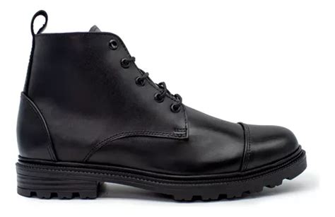Botín Tipo Capboot En Piel Color Negro Andre Bocassi