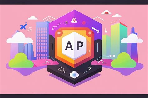 3d Api Flat Illustration Premium Ai Generated Image