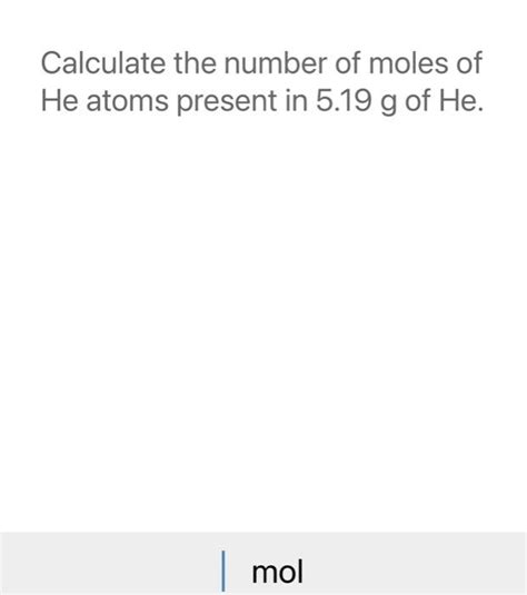 Solved Determine The Number Of Atoms Of O In 66 7 Moles Of